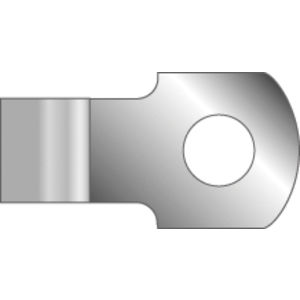 12-10 AWG #10 Stud Non-Insulated Ring Type Flag Terminal | Fastenal