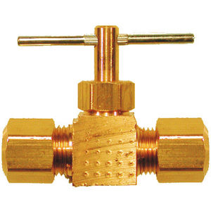 1/4" Compression Tube Brass In Line Compression Needle Valve | Fastenal