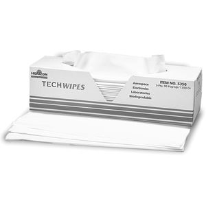 15.3" x 16.5" White 3-Ply TechWipes Wiper 90ct | Fastenal