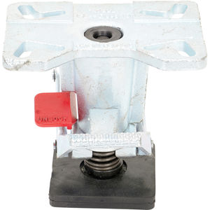 8"-10"Caster Cast Steel Base Adjustable Height Floor Lock | Fastenal