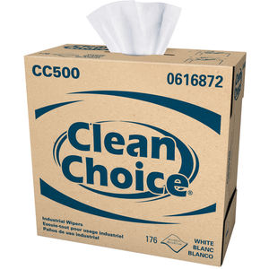 9.1" x 12.5" CC500 White Low Lint Perforated Box Extended Use Clean ...