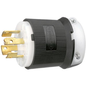 20A 120V / 208V AC - 3 Phase Y 4P 4W Black / White TWIST-LOCK® Locking ...