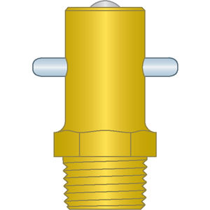 1/8"-27 Straight Steel Zinc Pin Type Grease fitting With Ball Check ...