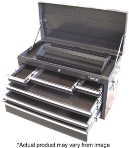 15"H x 26"W x 12"D 6-Drawer Charcoal Gray Steel BB Top Chest Tool Box ...