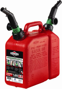 W158 1.5 / 2.5 Gallon Red Plastic Briggs & Stratton CARB Smart-Fill Gas ...